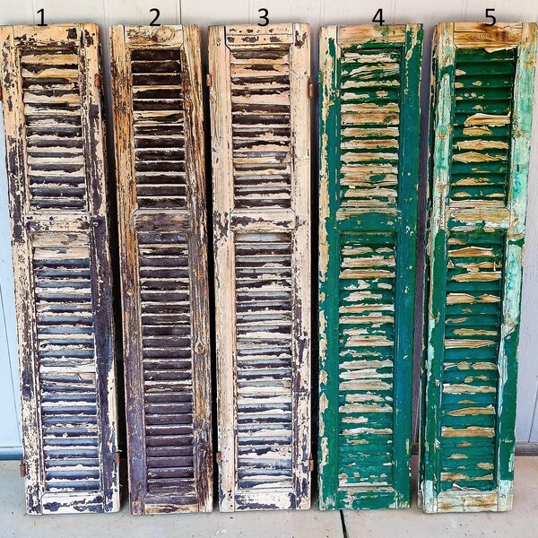 Distressed Shutters - Etsy