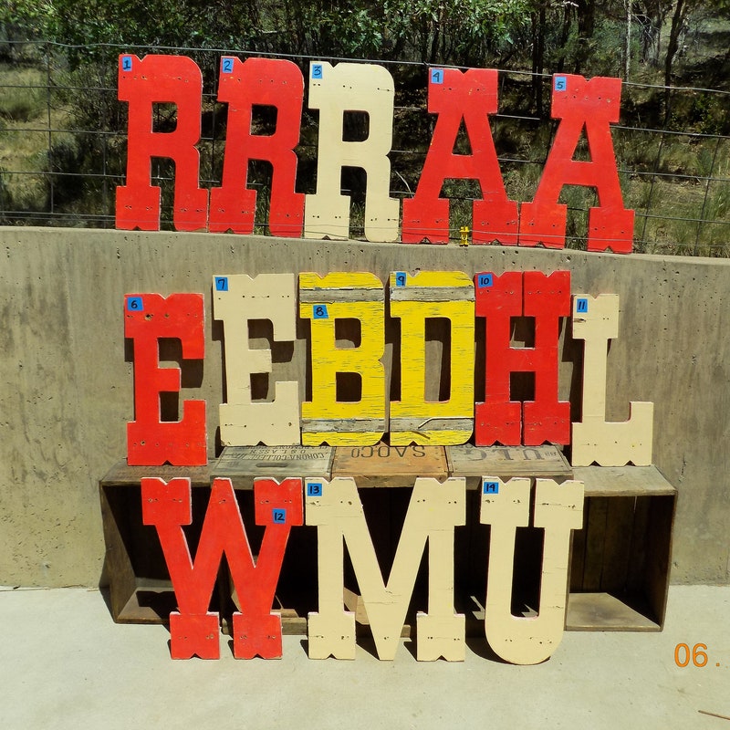 Large Wood Letters - Etsy