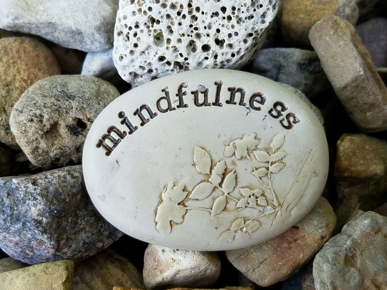 Mindfulness Meditation Clay Stone Textured Zen Pebble - Etsy