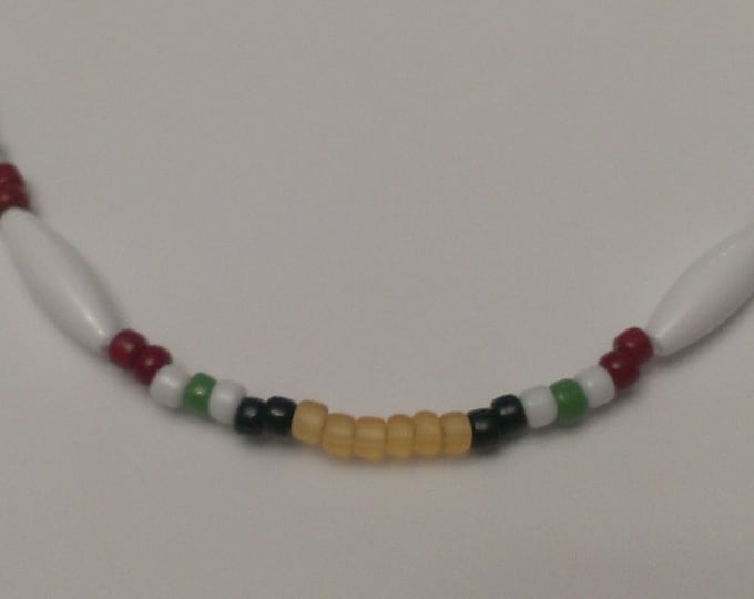 Iraq Service Ribbon Necklace With WHITE Separator Beads - Etsy