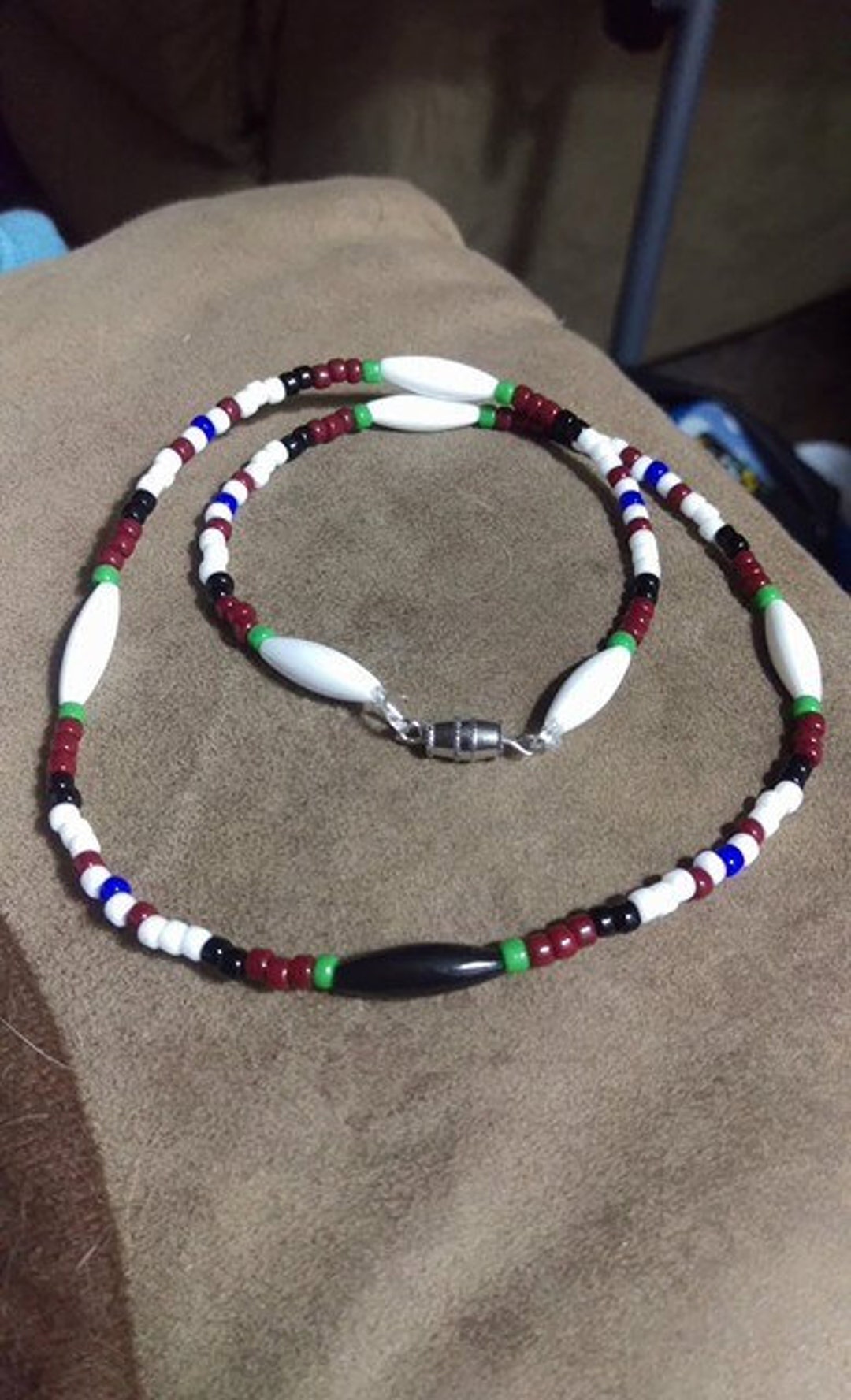 Afghanistan Service Ribbon Memorial Necklace - Style 3 ( 1 Large Black ...