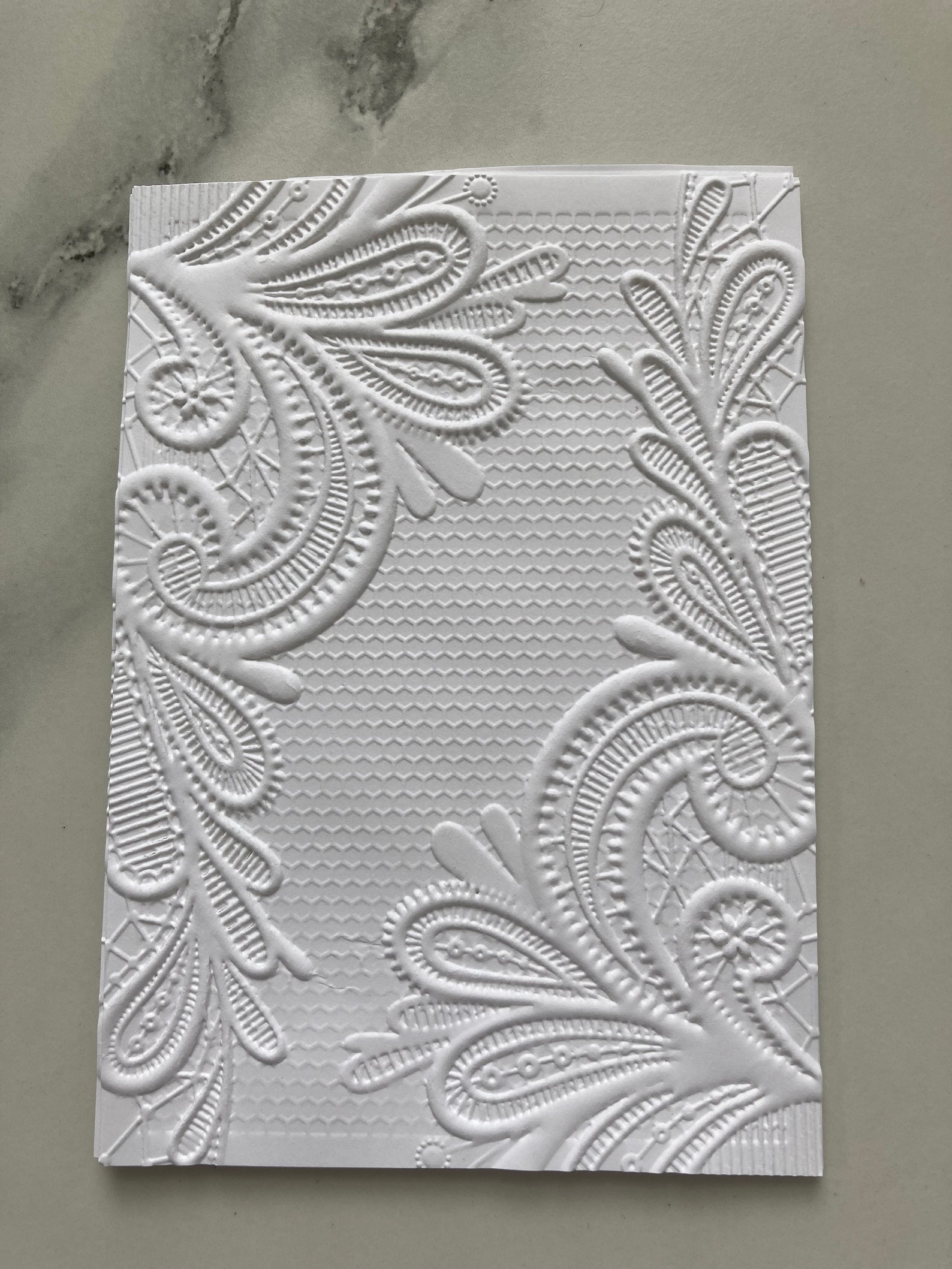 5- 3D Embossed Ornate Lace Sheets, Die Cut, Card Stock, Designer Paper ...
