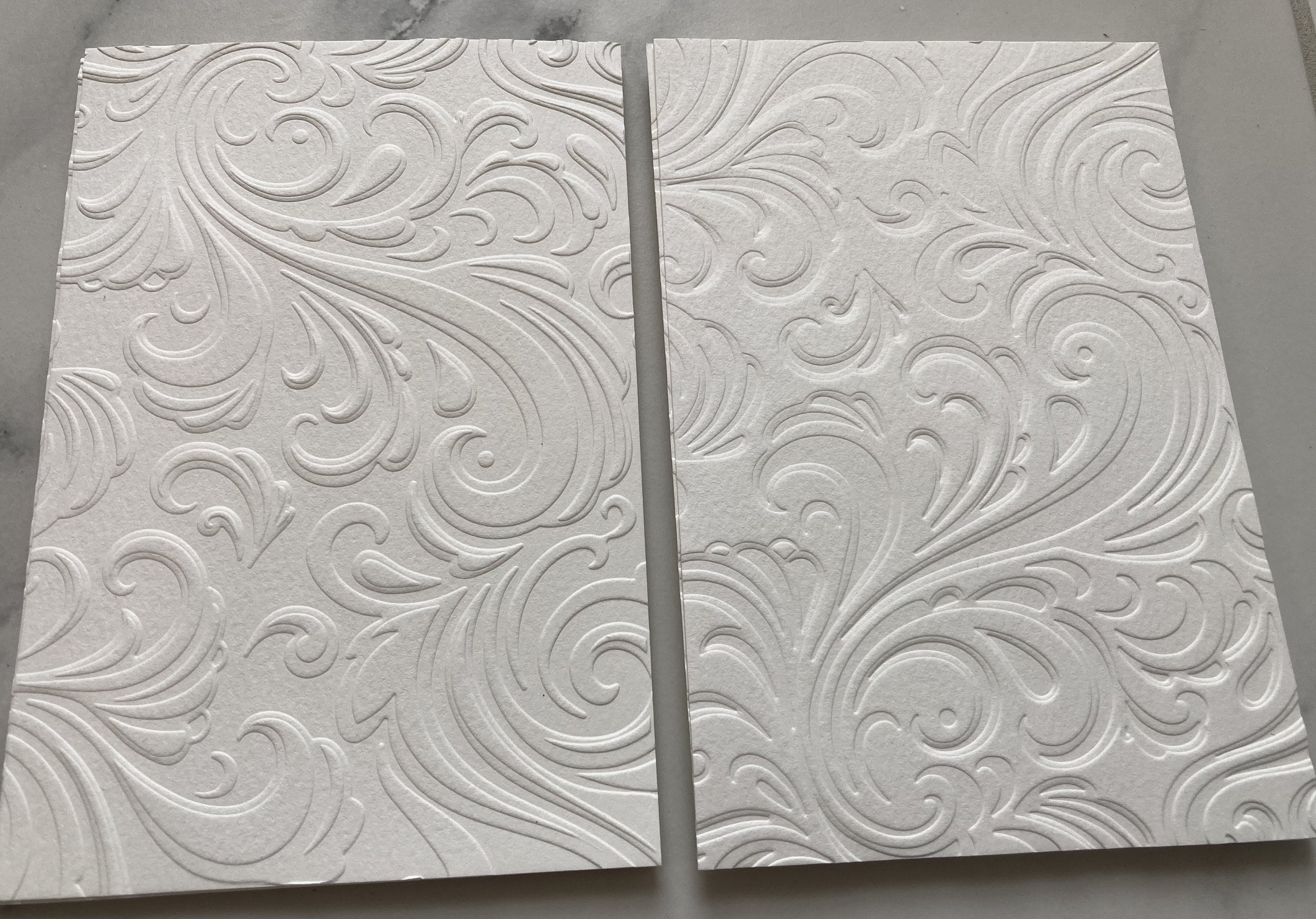 3D Embossed Swirls Design Paper - Embossed Cold-press Watercolor Paper ...