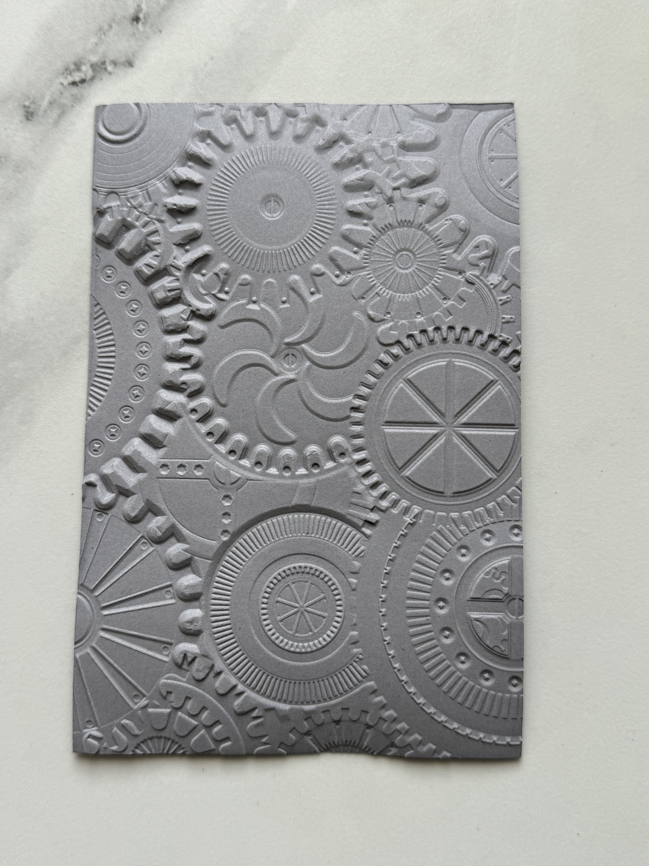 5 Mechanics 3D Embossed Cardstock, Designer Embossed Paper, Die Cuts ...