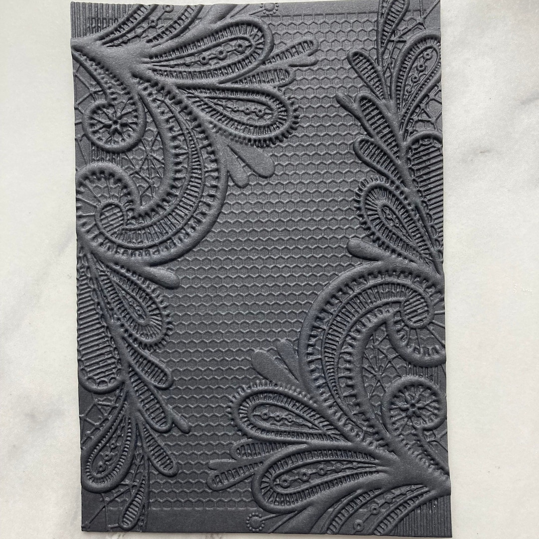 5-black 3D Embossed Ornate Lace Sheets,die Cuts,designer Paper,laced ...