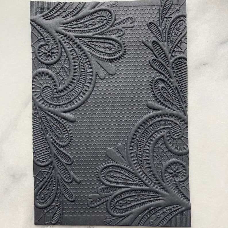 5-black 3D Embossed Ornate Lace Sheets,die Cuts,designer Paper,laced ...
