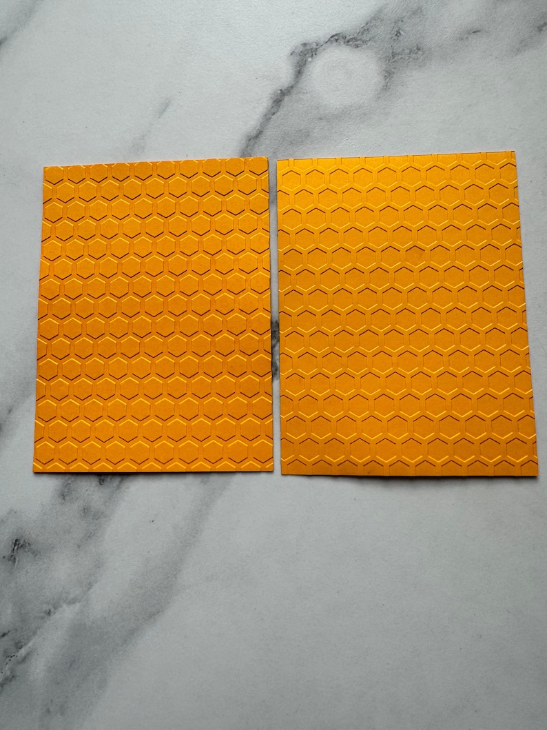 5 3D Honeycomb Embossed Yellow Card Stock, Embossed Paper, Embossed ...