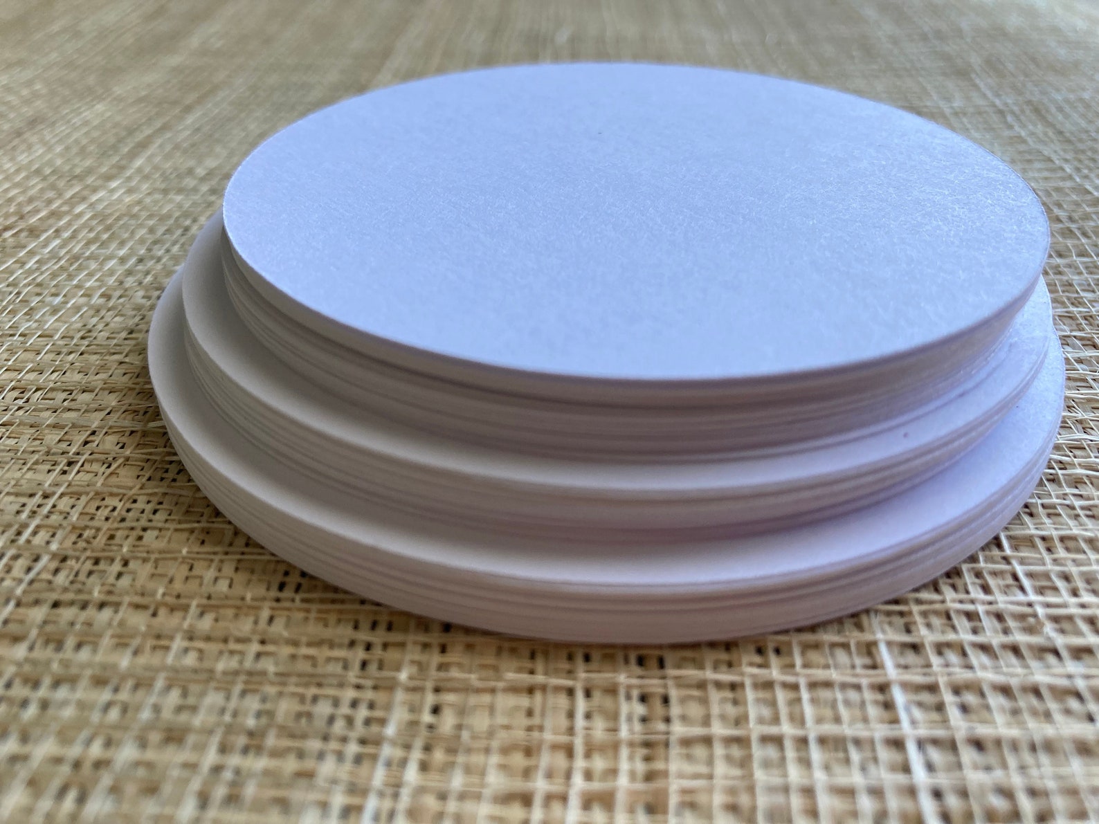 Set of 45 White Blank Die-cut Circles in Three Sizes, Perfect for ...