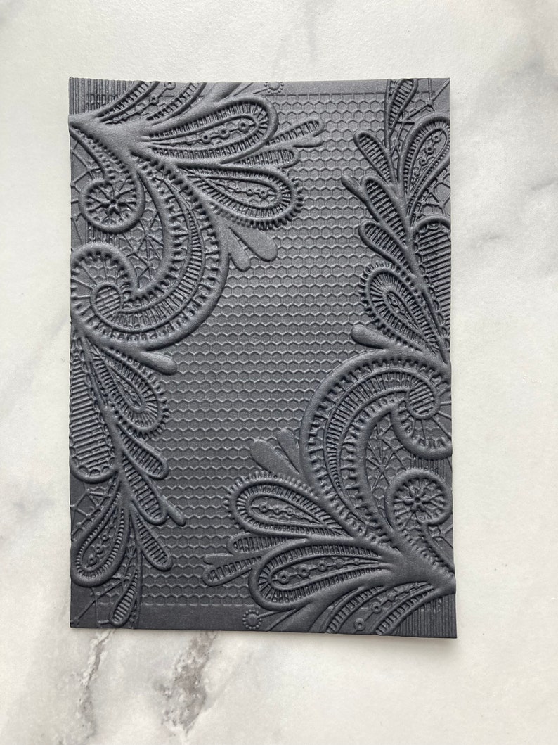5-black 3D Embossed Ornate Lace Sheets,die Cuts,designer Paper,laced ...
