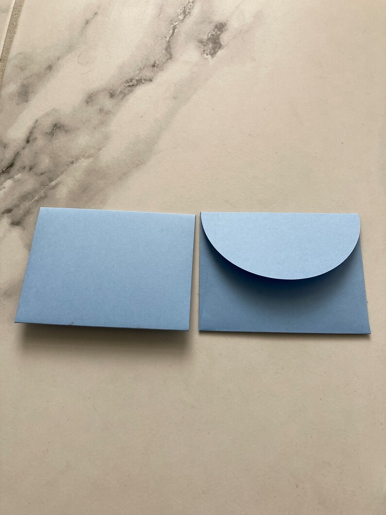 10 Mini Note Cards With Envelopes - 5 Die Cut Designs -blank Note Cards ...