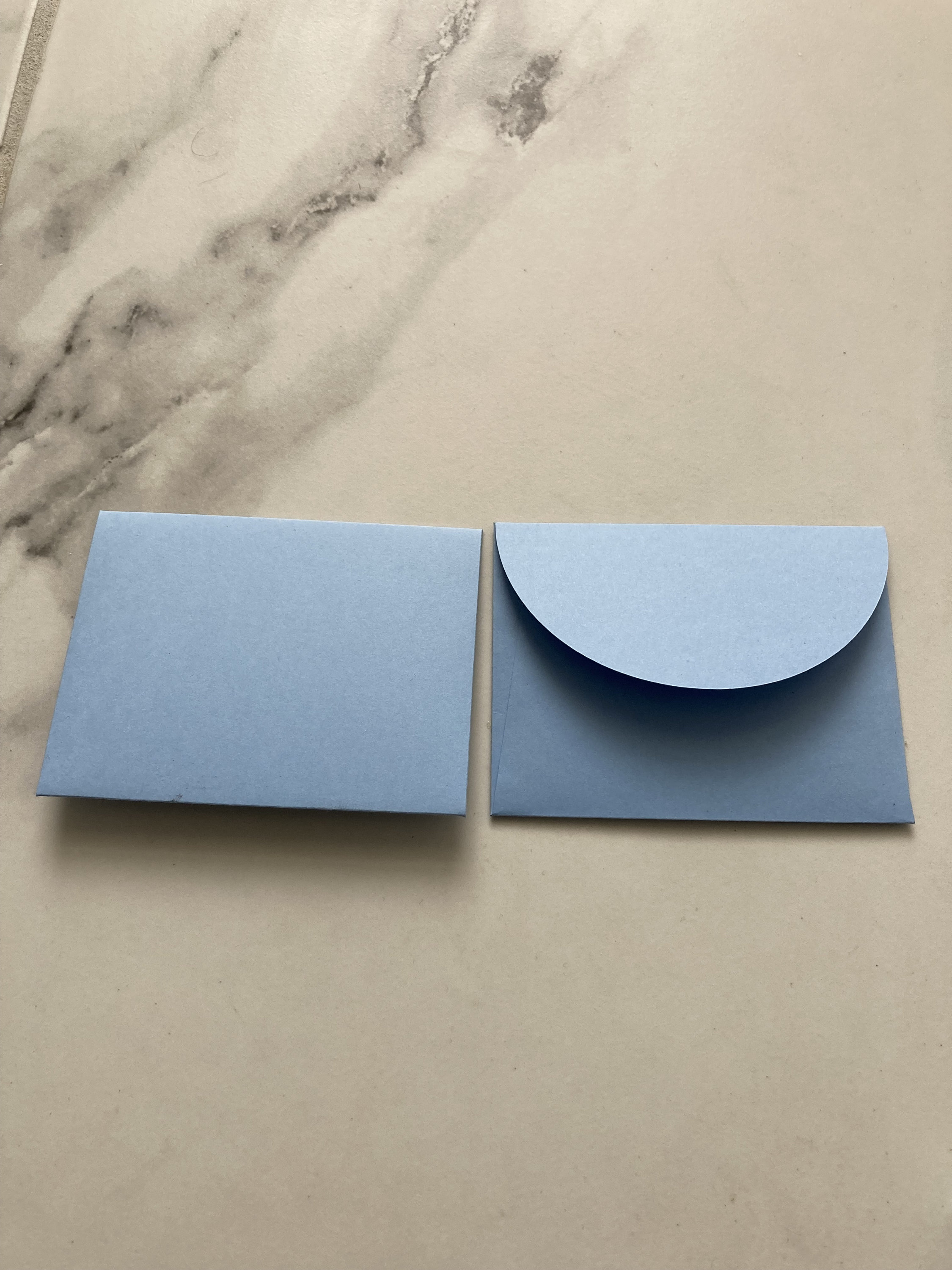 10 Mini Note Cards With Envelopes - 5 Die Cut Designs -blank Note Cards ...