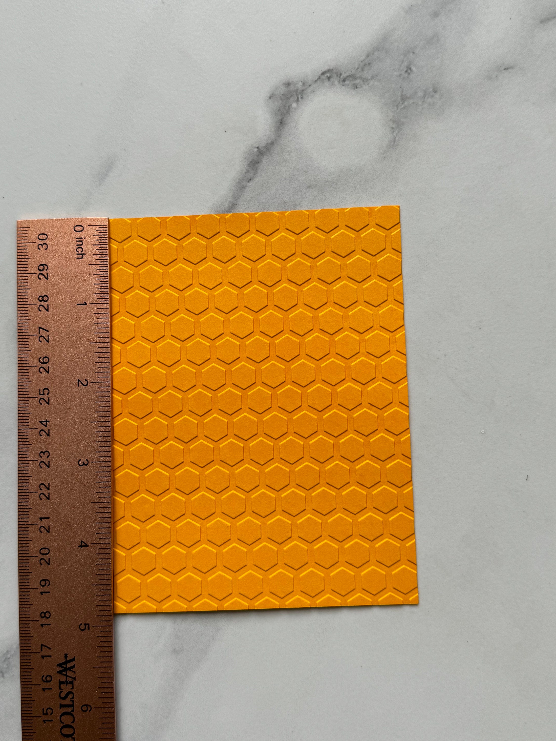 5 3D Honeycomb Embossed Yellow Card Stock, Embossed Paper, Embossed ...