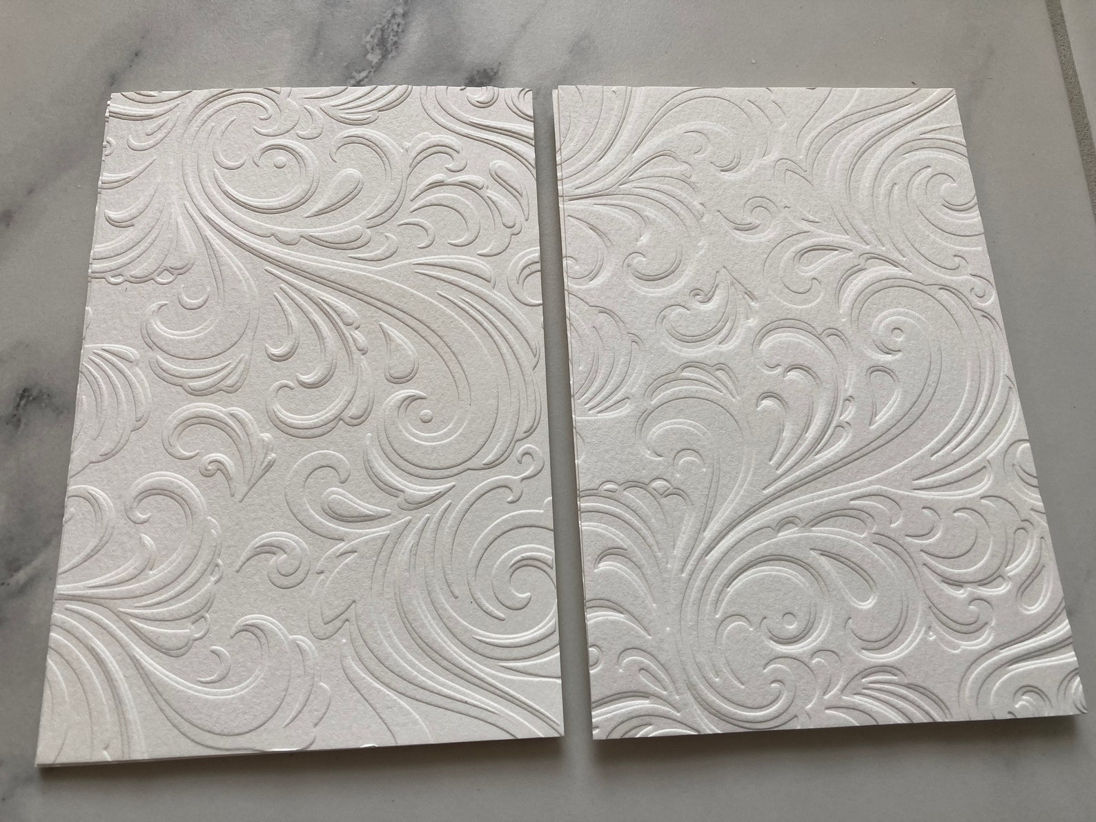 3D Embossed Swirls Design Paper - Embossed Cold-press Watercolor Paper ...