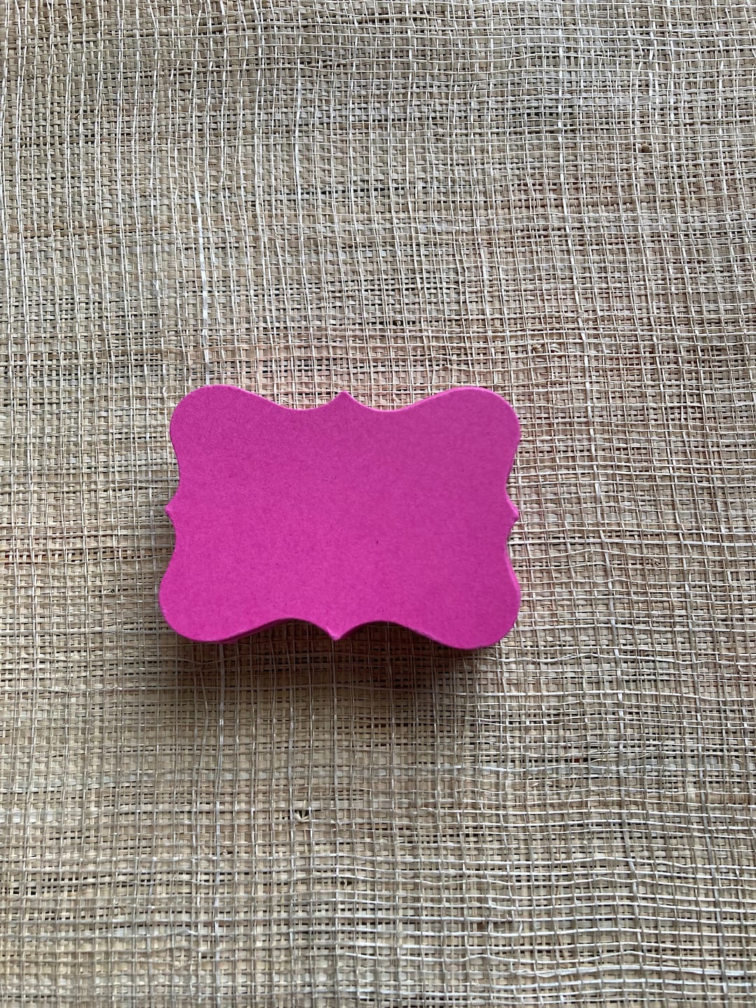 Set of 50 Fuchsia Die Cut Decorative Bracket Card Stock -card Making ...