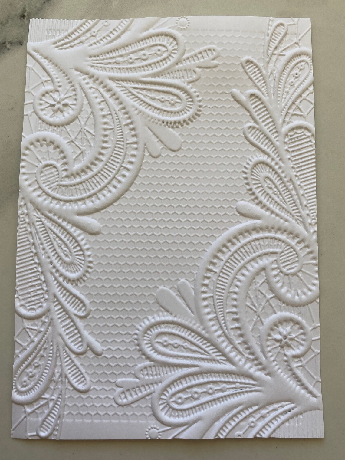 5- 3D Embossed Ornate Lace Sheets, Die Cut, Card Stock, Designer Paper ...