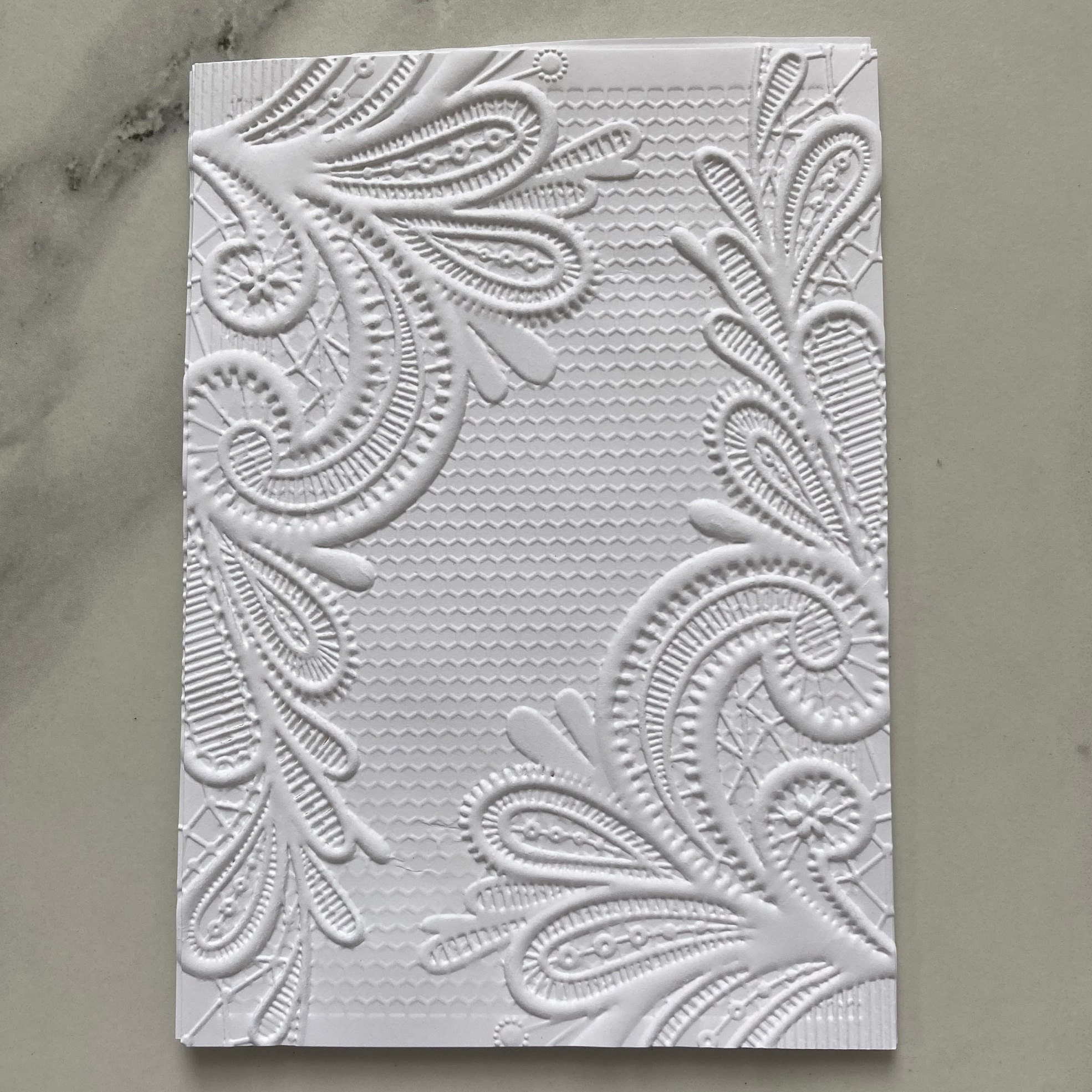 5- 3D Embossed Ornate Lace Sheets, Die Cut, Card Stock, Designer Paper ...
