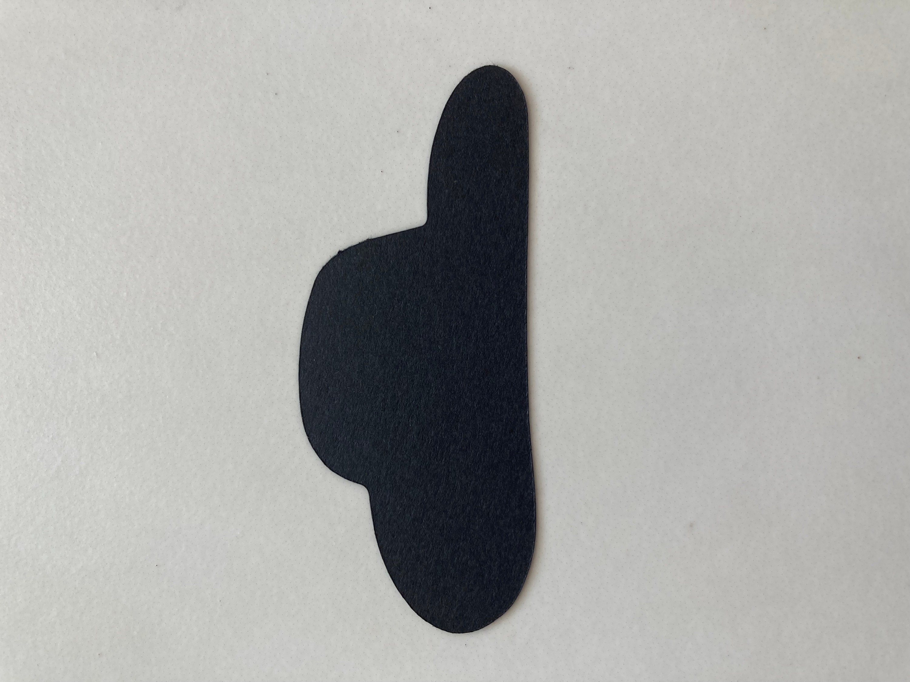 30 Black Die Cut Cowboy Hat, Fashion Tags, Extra Heavy Black Card Stock ...