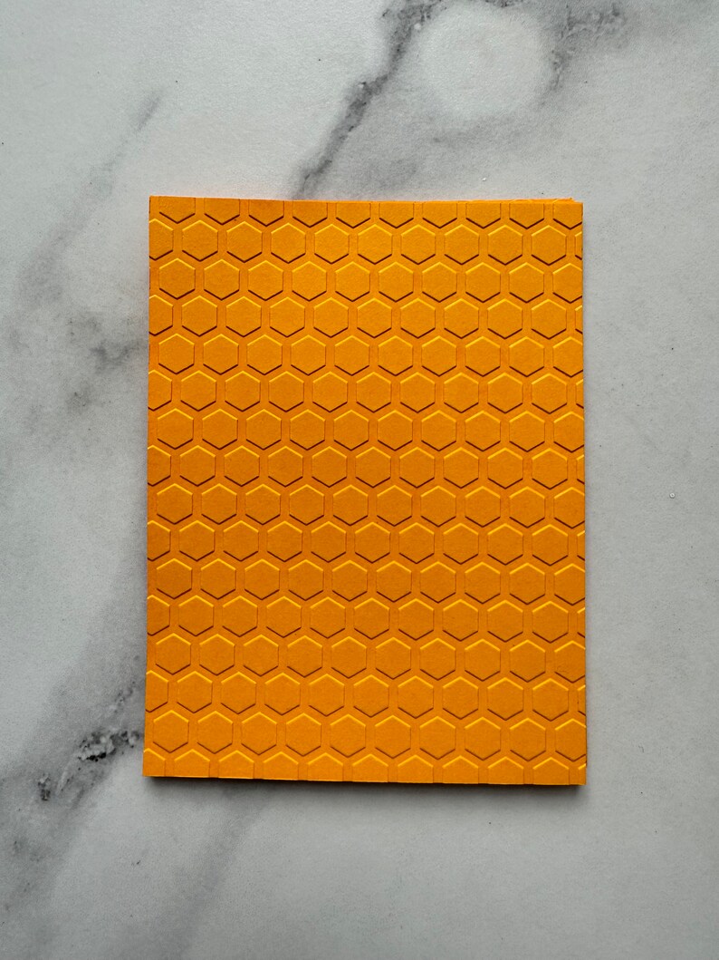 5 3D Honeycomb Embossed Yellow Card Stock, Embossed Paper, Embossed ...