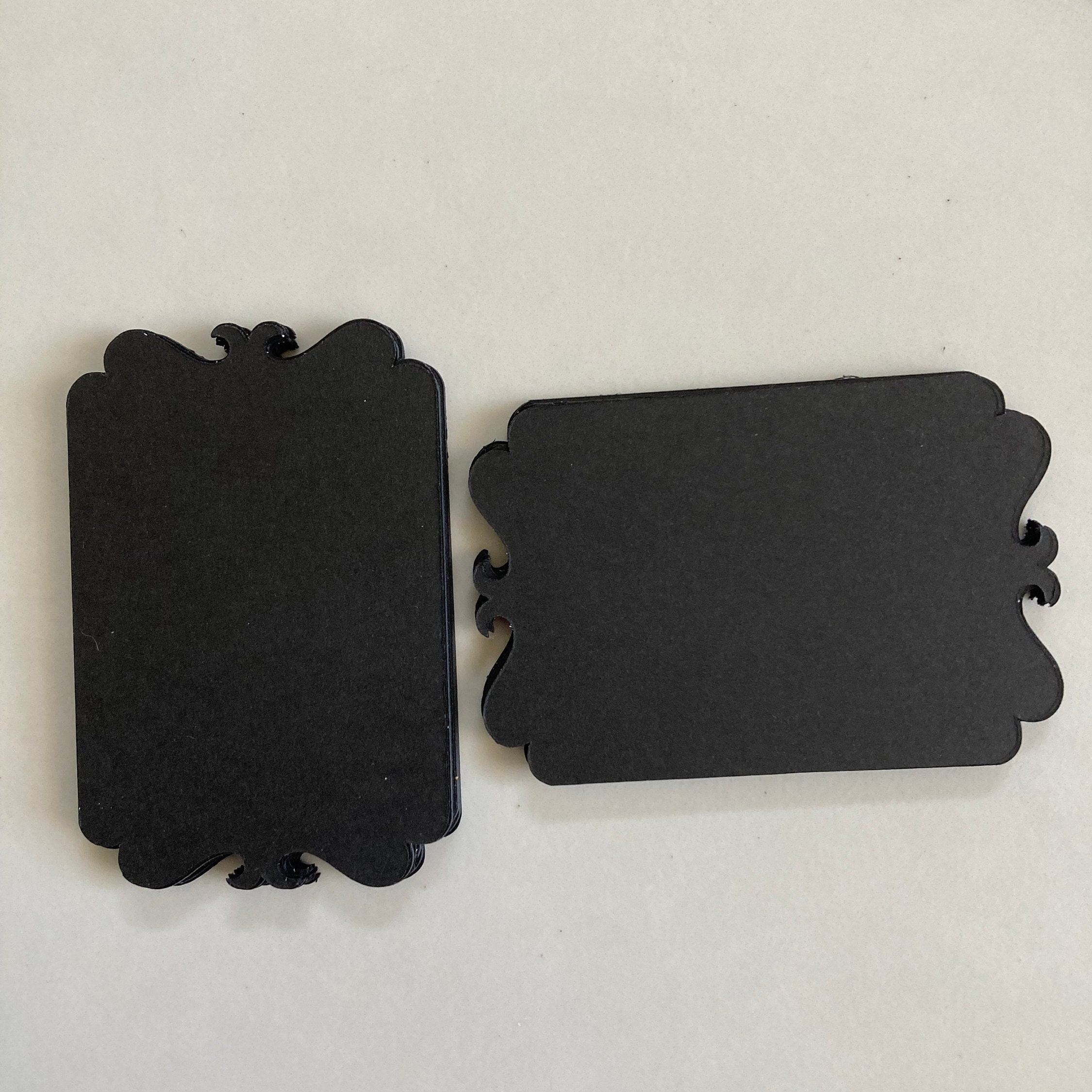 25 - 3" Wide Flourish Die Cut Labels -decorative Cards - Extra Heavy ...