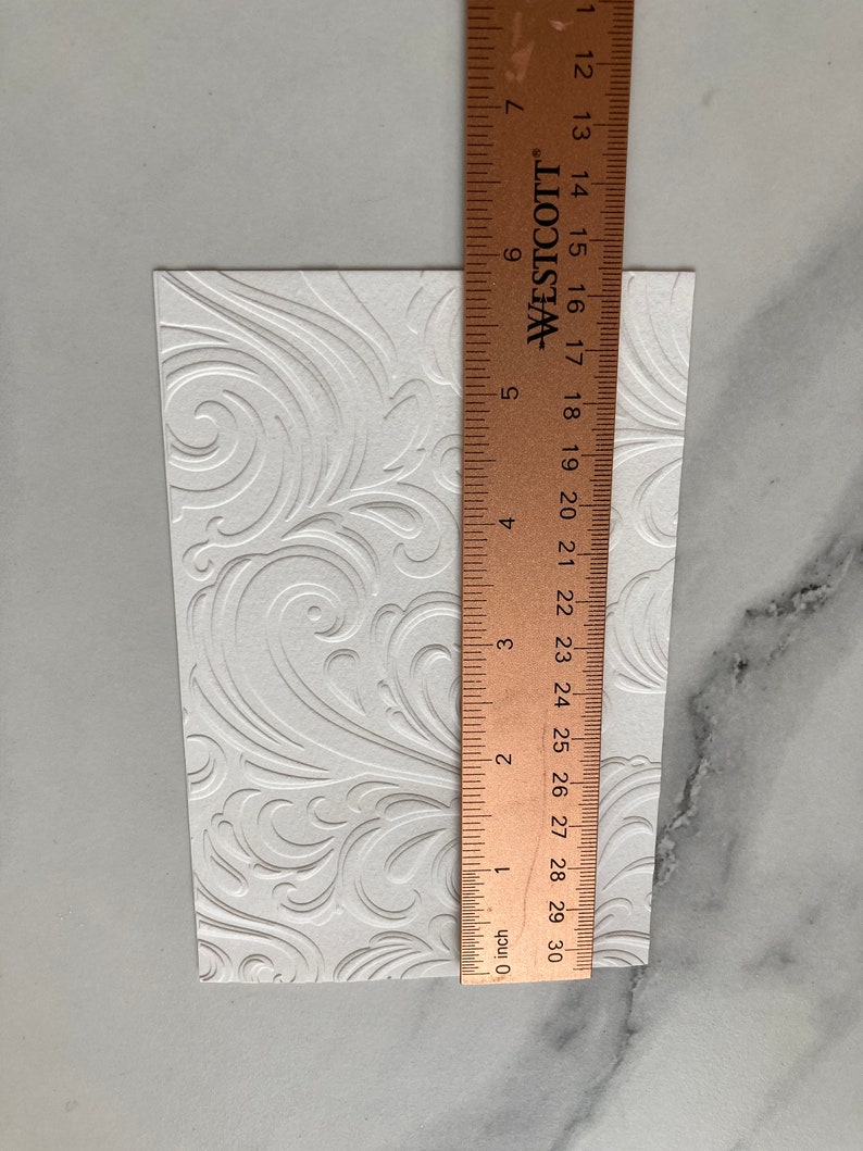 3D Embossed Swirls Design Paper - Embossed Cold-press Watercolor Paper ...