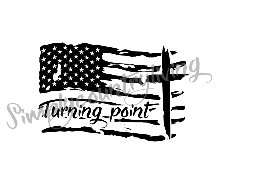 Turning Point Flag and Cross PNG File - Etsy