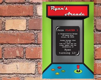 Arcade Birthday Banner Happy Birthday Arcade Banner 10th - Etsy