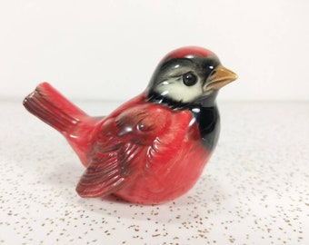 Ceramic red bird | Etsy