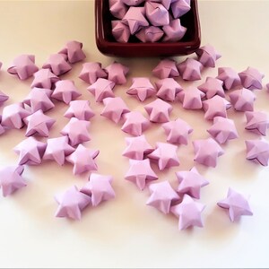 100 Pastel Purple Origami Lucky Stars - Etsy
