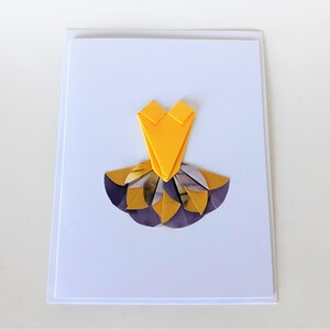 Handmade Origami Ballerina Dress Card, Dance Recital, Ballet Card ...