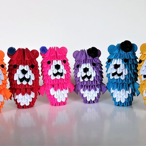Cute Bear, Cute 3D Origami Bear, 3D Origami Teddy Bear, Mr and Mrs Bear ...