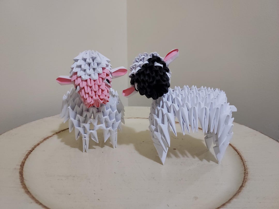 3d Origami Sheep, Sheep Figure, JW Elder Gifts - Etsy