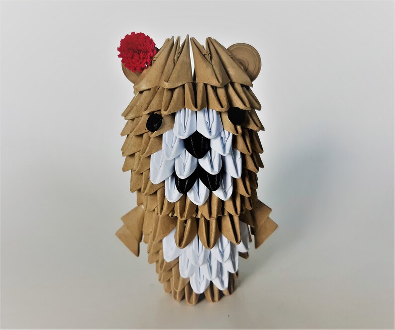 Cute Bear Cute 3D Origami Bear 3D Origami Teddy Bear Mr and - Etsy UK