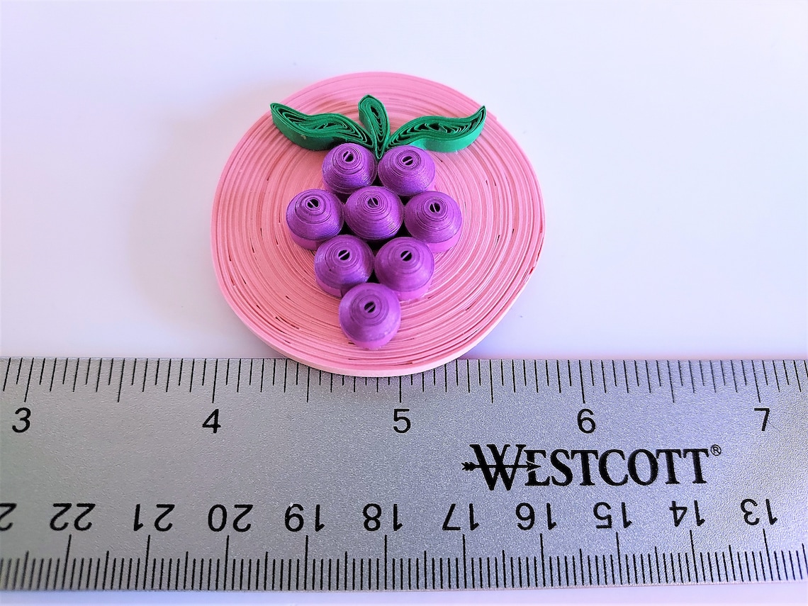 Quilling Grape Magnets Grape Art Magnets Quilled Grape Art - Etsy