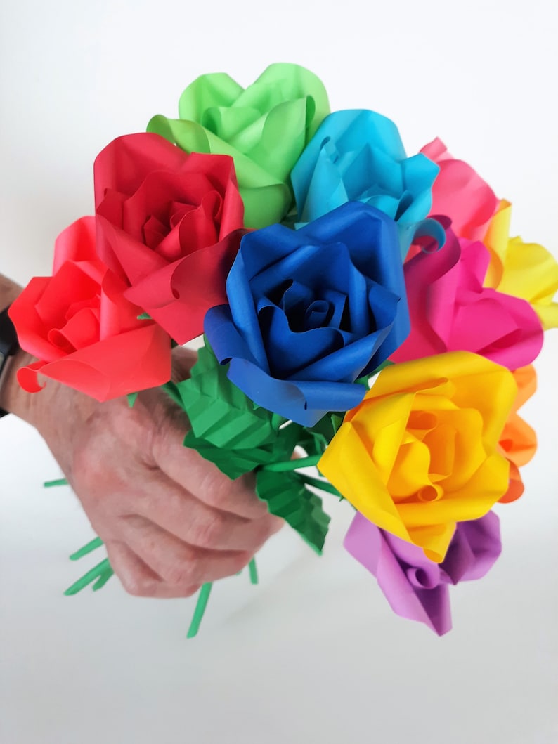 Origami Paper Rose Origami Rose Paper Rose Origami Flower - Etsy