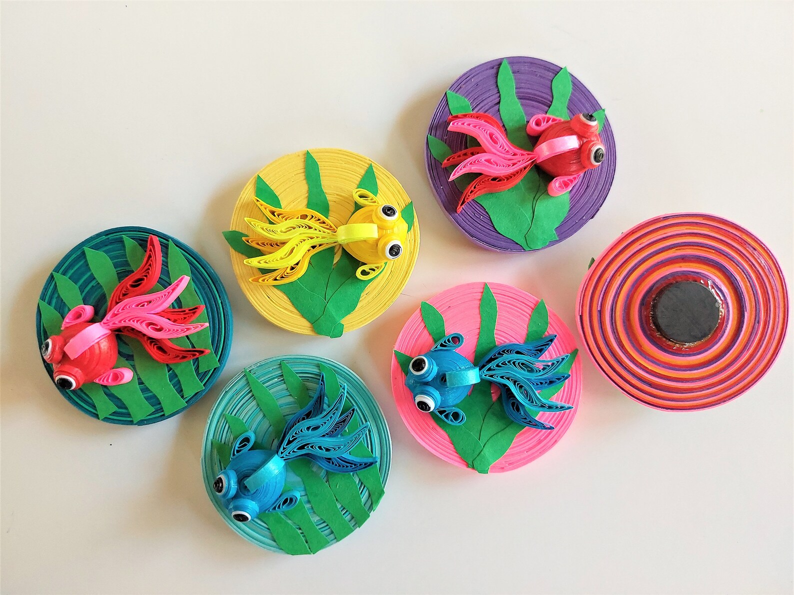 Quilling Fish Magnet Goldfish Magnet Fish Fridge Magnet - Etsy