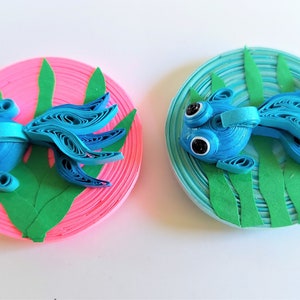 Quilling Fish Magnet, Goldfish Magnet, Fish Fridge Magnet, Goldfish Art ...