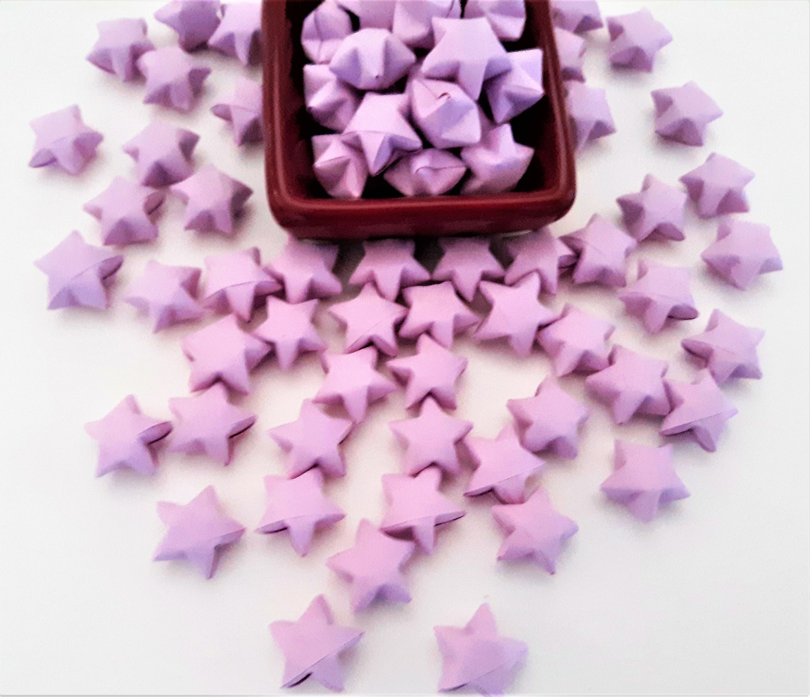 100 Pastel Purple Origami Lucky Stars - Etsy