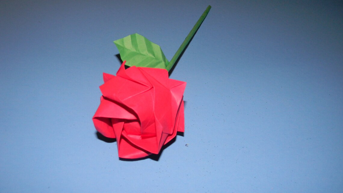 Origami Paper Rose 1origami Rose-paper Rose-paper - Etsy