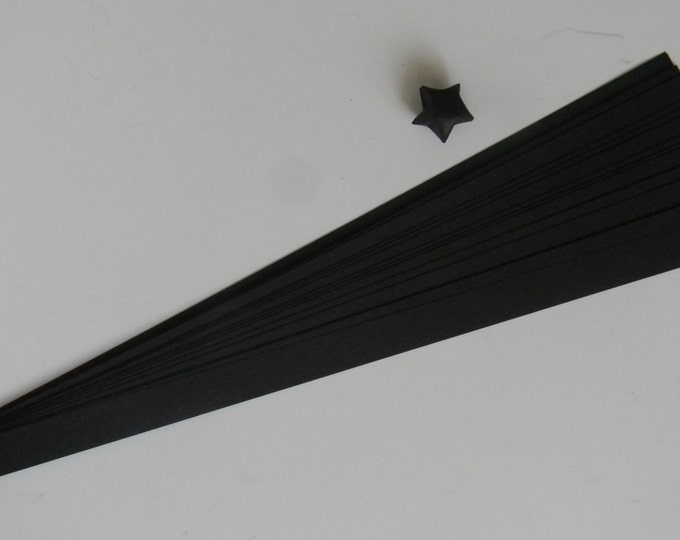 Black : Lucky Star Paper Strips (100) - Etsy