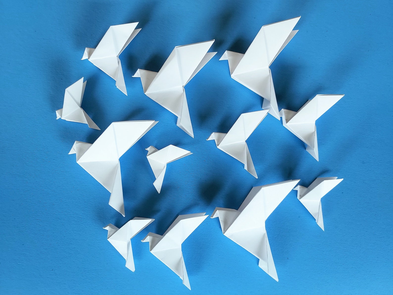 100 Origami White Dove White Origami Paper Dove Origami - Etsy