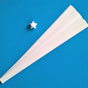 White : Lucky Star Paper Strips 100 - Etsy