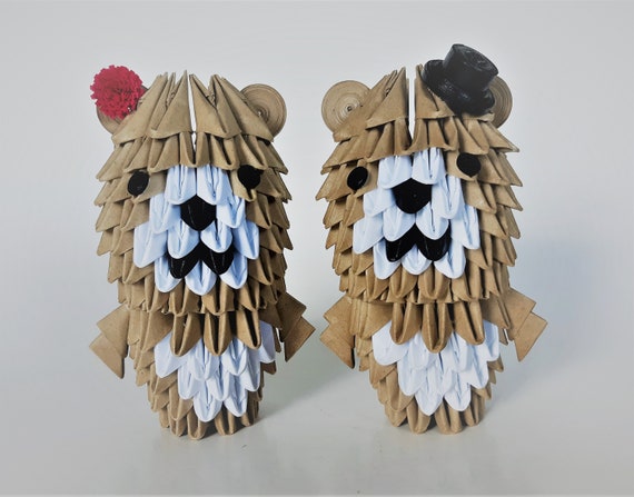 Cute Bear Cute 3D Origami Bear 3D Origami Teddy Bear Mr and - Etsy UK