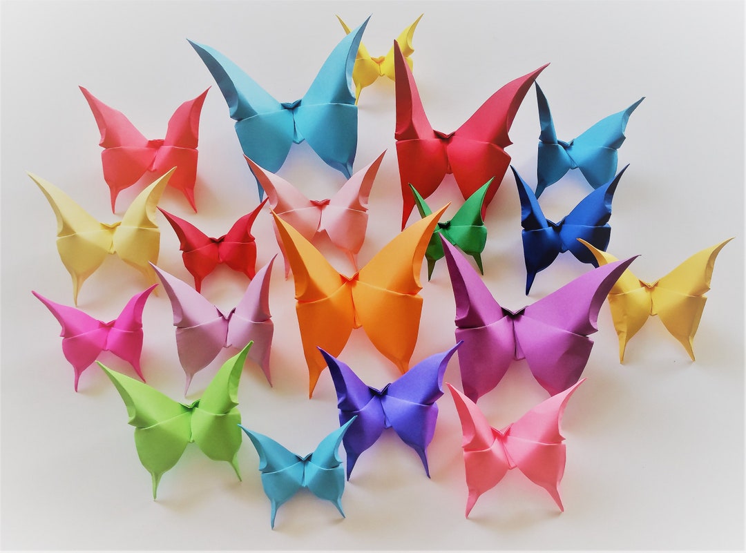 100 Origami Butterflies-origami Butterfly-paper Butterfly-wedding ...