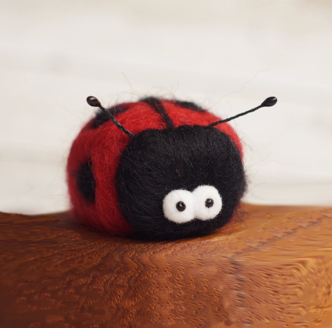 Felted Lucky Beetle - Etsy