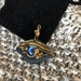 Evil Eye Talisman Necklace Blue Eye With Gold Accents Ooak - Etsy