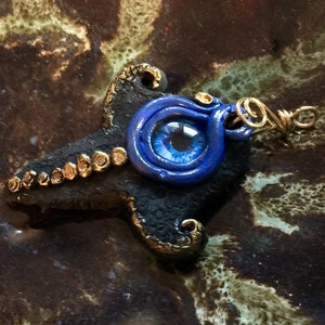 Evil Eye Charm Necklace, Good Luck Amulet, Blue Eye Hamsa Pendant, Hand ...