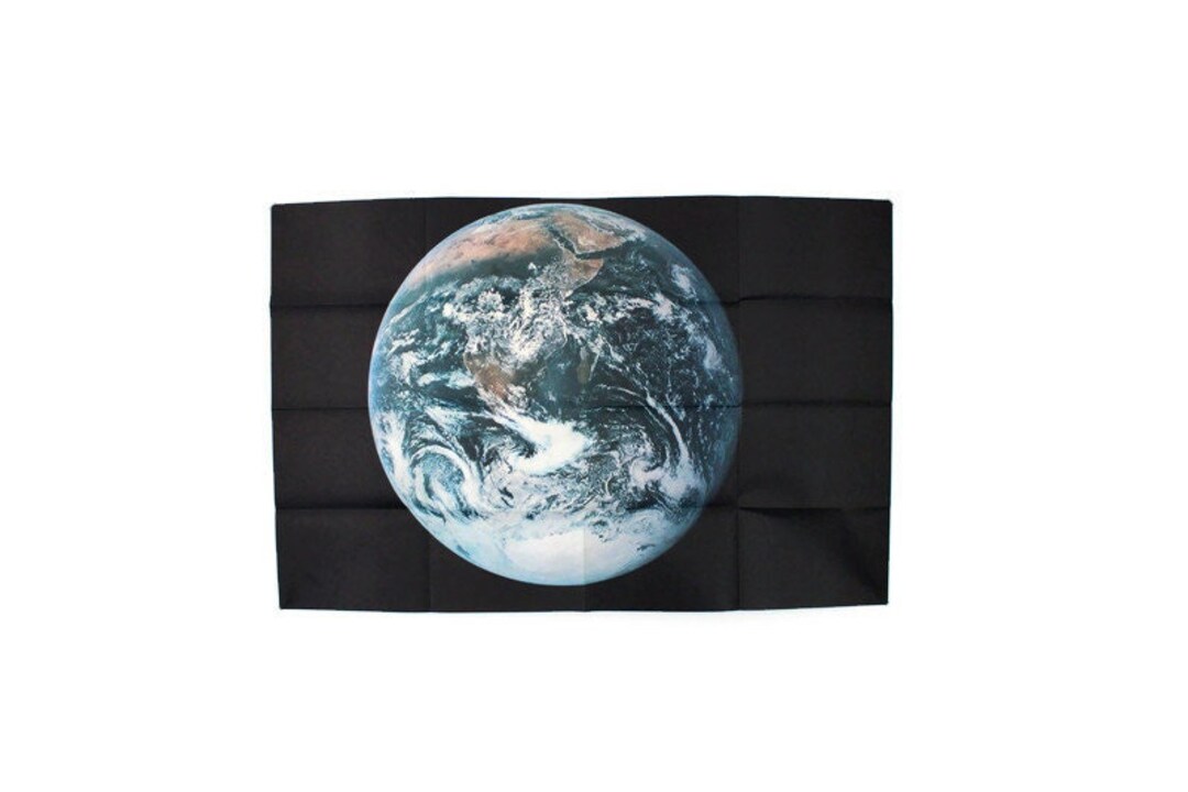 Photo Poster of the Earth by National Geographic, Vintage, 1973 - Etsy