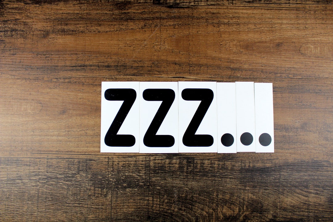 Alphabet ZZZ Letters Wall Art or Sleep Sign, Vintage - Etsy