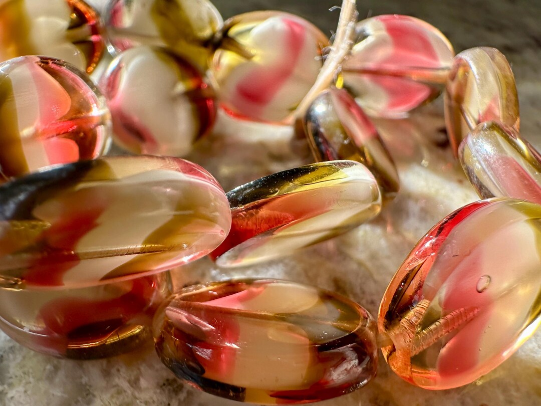 Vintage German Tri-color Beads From the 1940's - Etsy