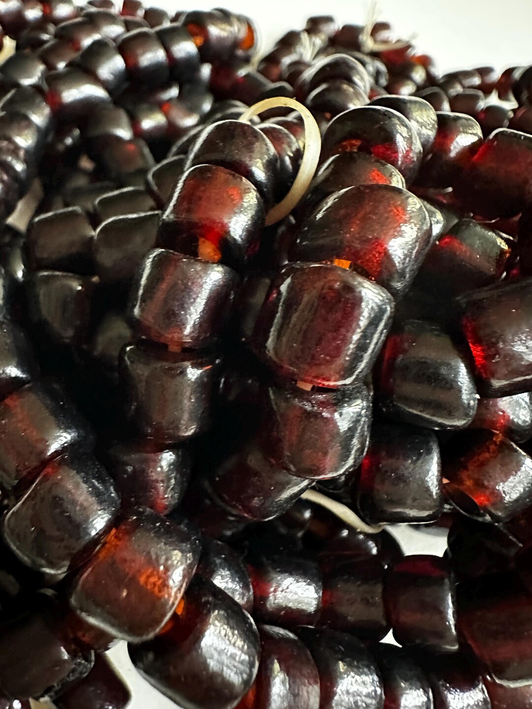 Vintage Venetian Crow Beads - Root Beer Brown (24-bead Strand) - Etsy